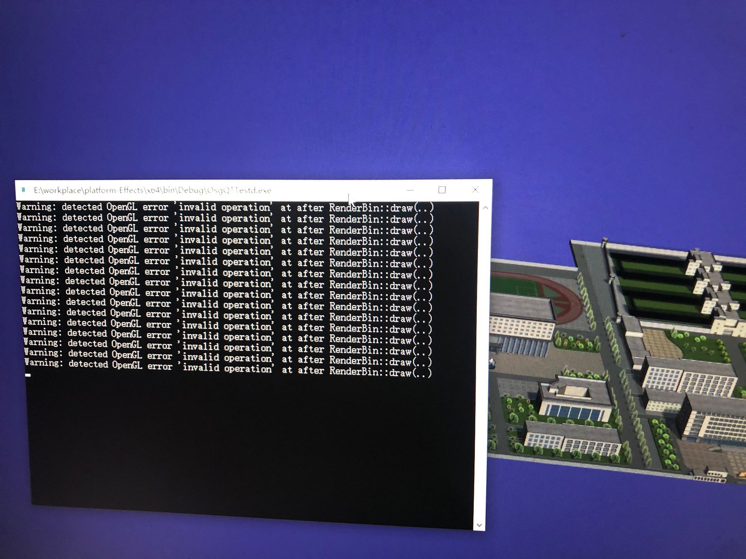 Why Qopenglwidget Window Loading Osg For Model Display Opengl Error When Performing Hibernation